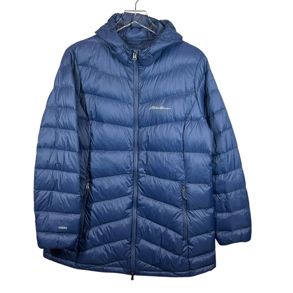Eddie Bauer | Jackets & Coats | Eddie Bauer Womens Xl Blue Hooded ...